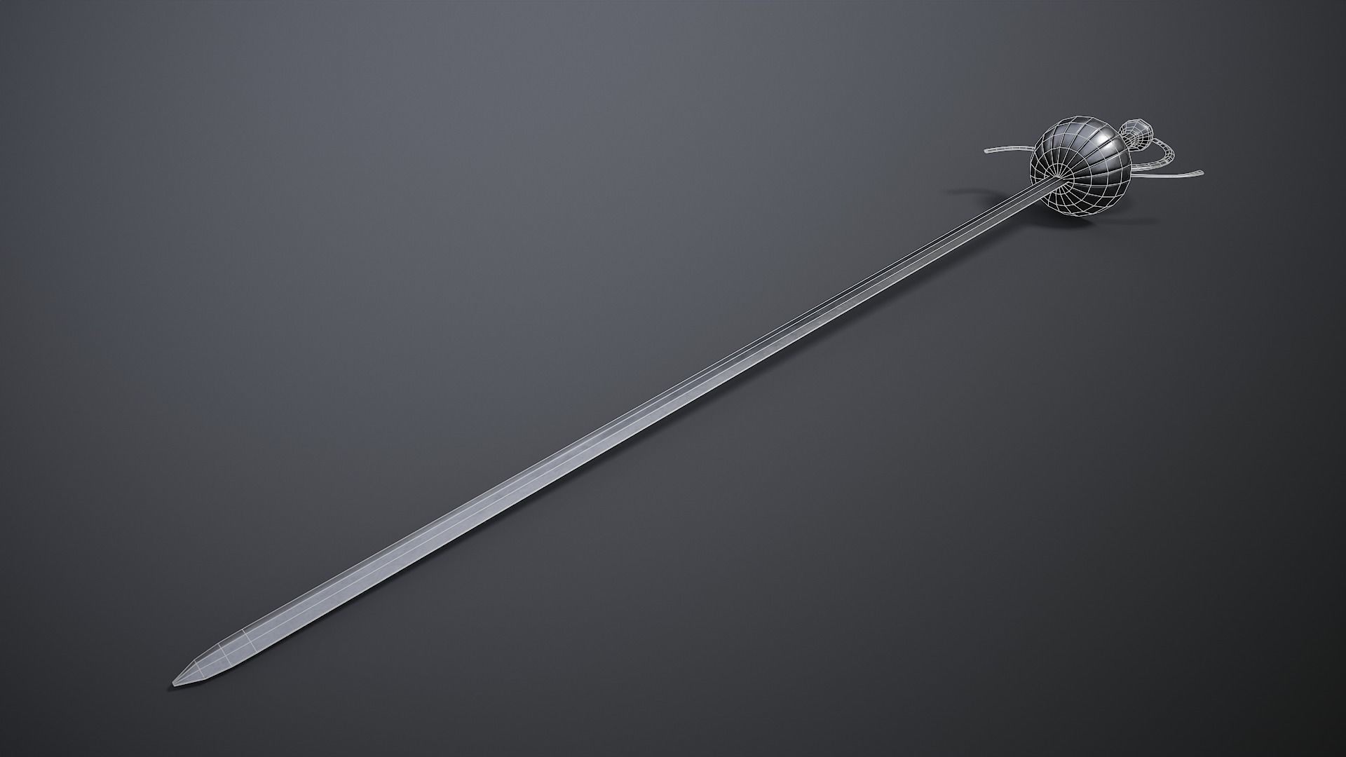 3D model Rapier sword VR / AR / low-poly | CGTrader