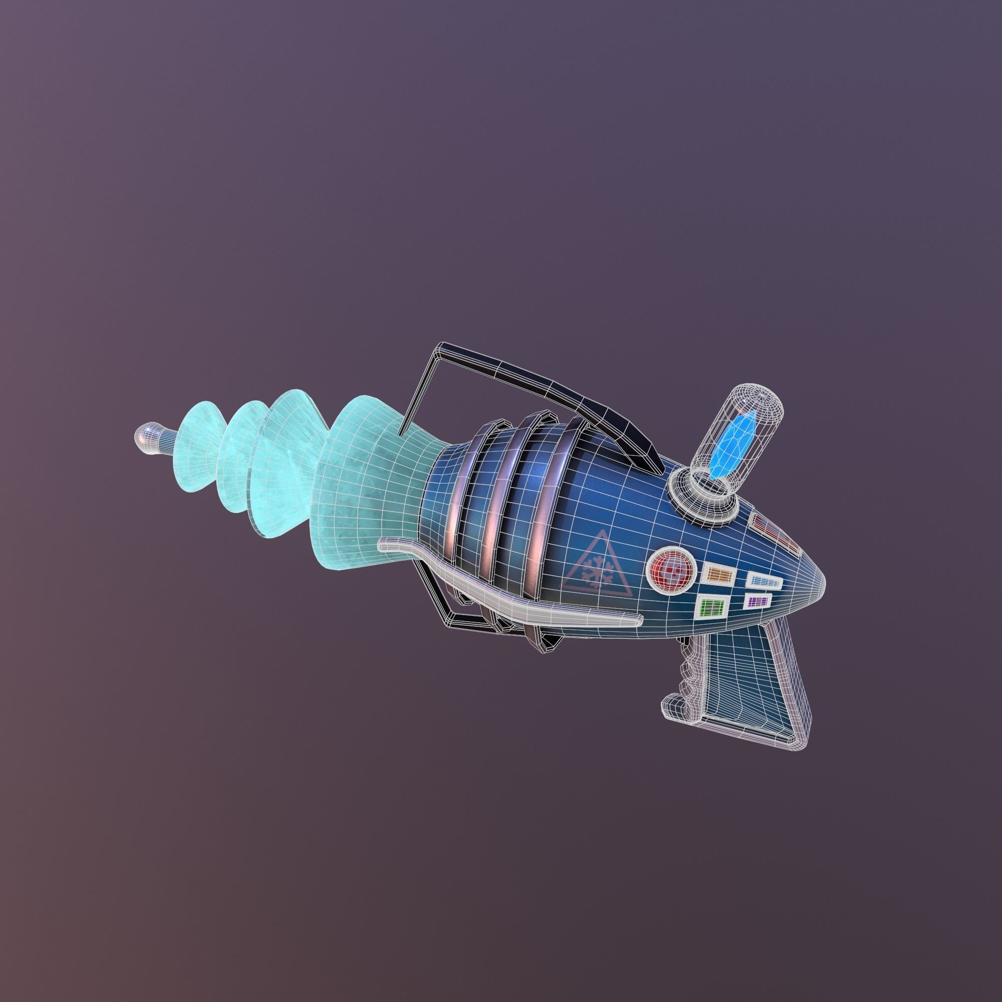 Concept Ice Gun Game Ready 3D model | CGTrader