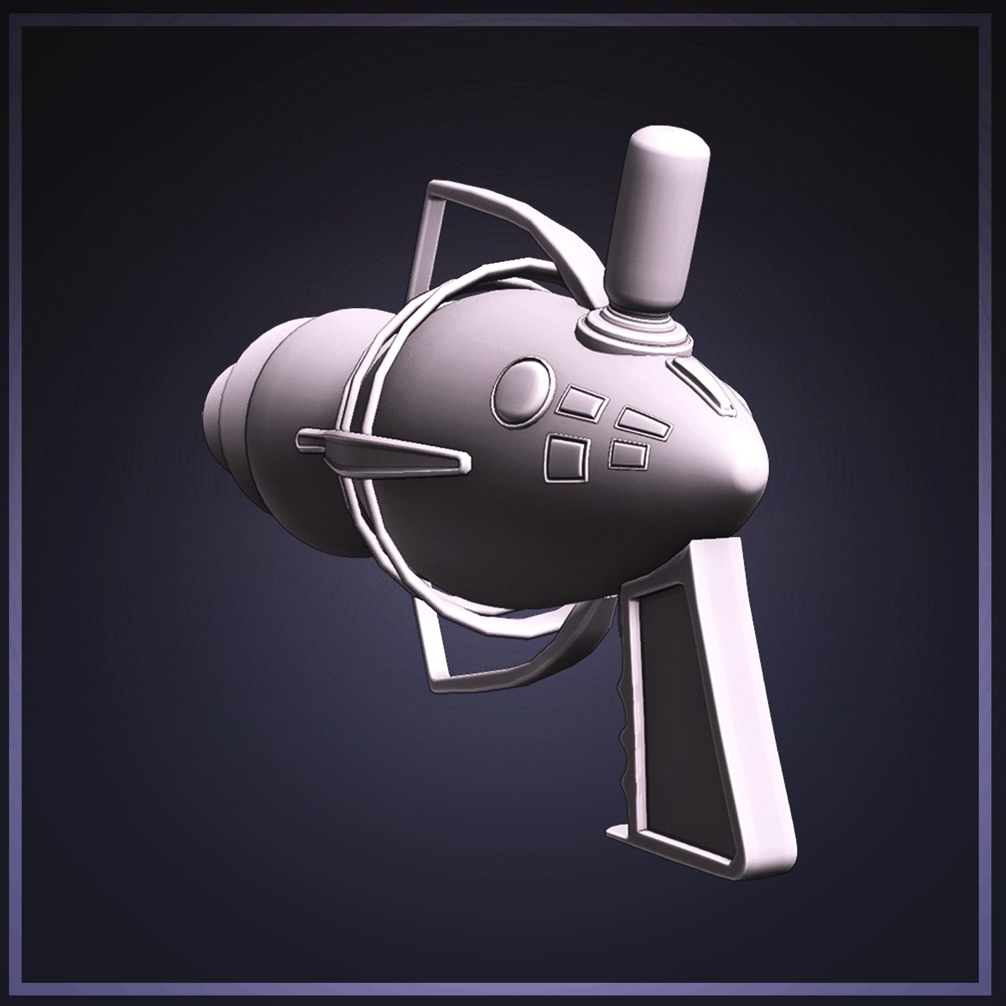 Concept Ice Gun Game Ready 3D model | CGTrader