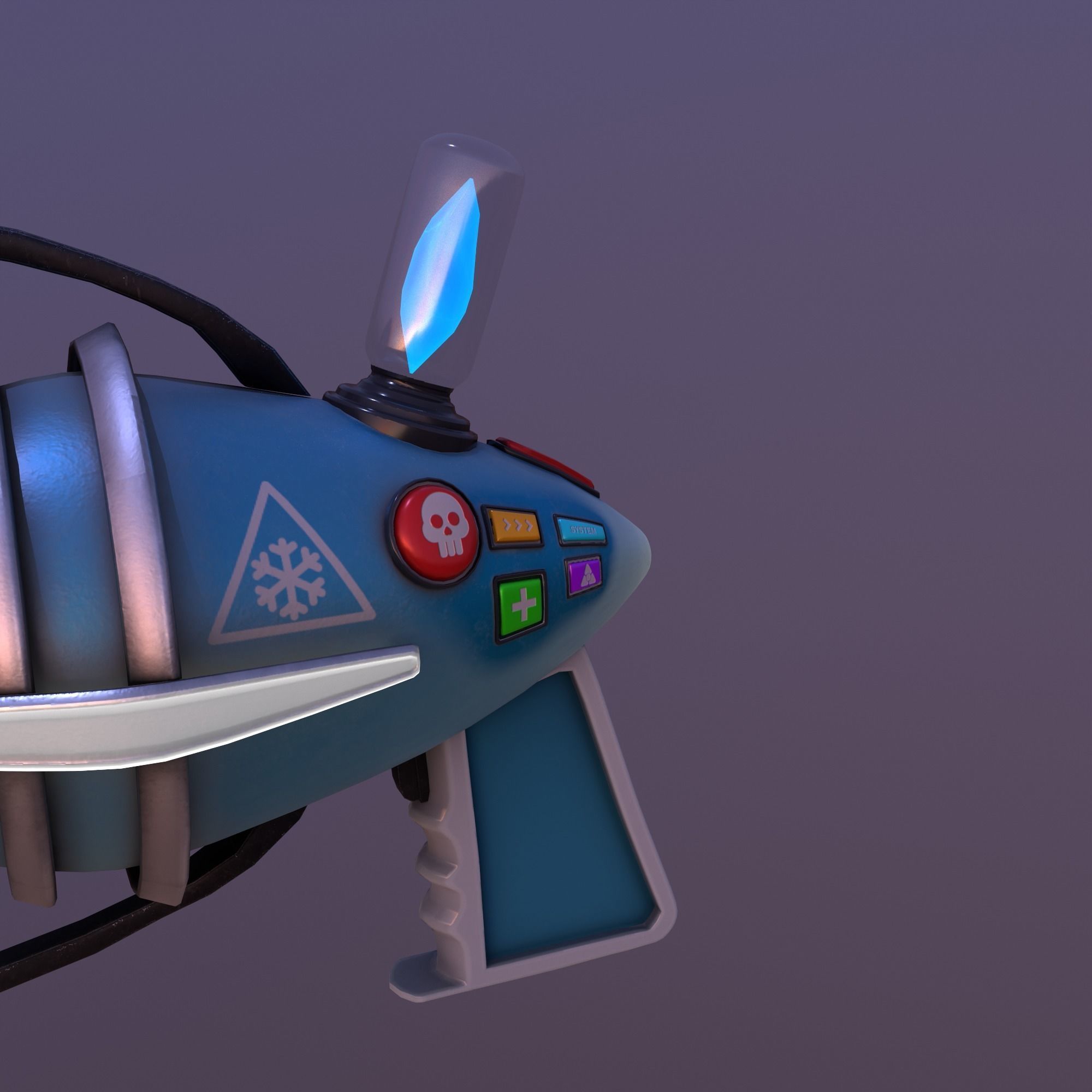 Concept Ice Gun Game Ready 3D model | CGTrader