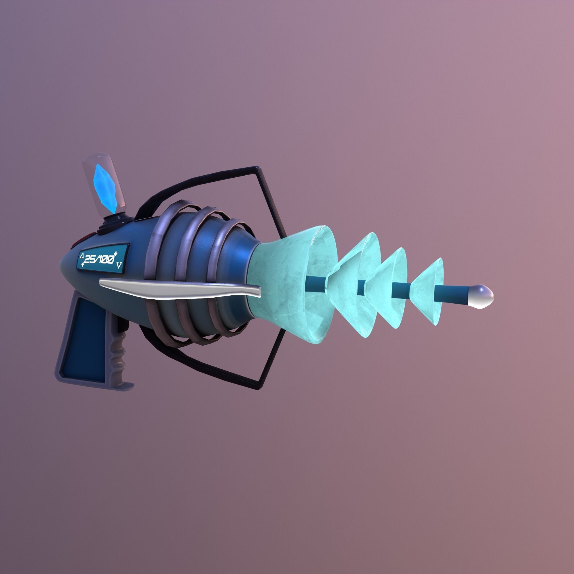 Concept Ice Gun Game Ready 3D model | CGTrader