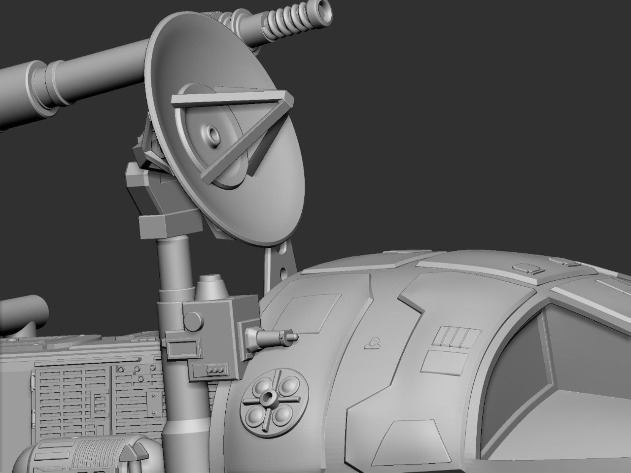 Space 1999 Alpha Laser Tank 3D model 3D printable | CGTrader