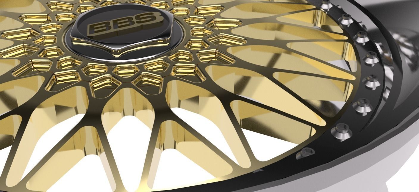 BBS RM rim with brakes and pneumatics 3D model 3D printable | CGTrader