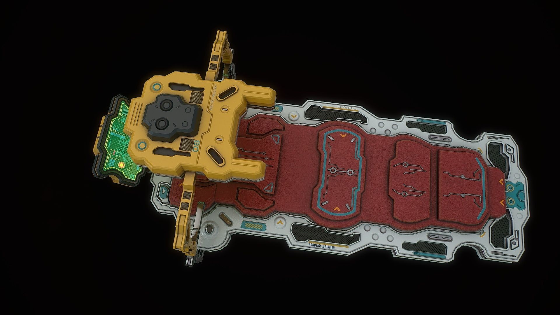 3D model Low poly sci fi medical table VR / AR / low-poly | CGTrader