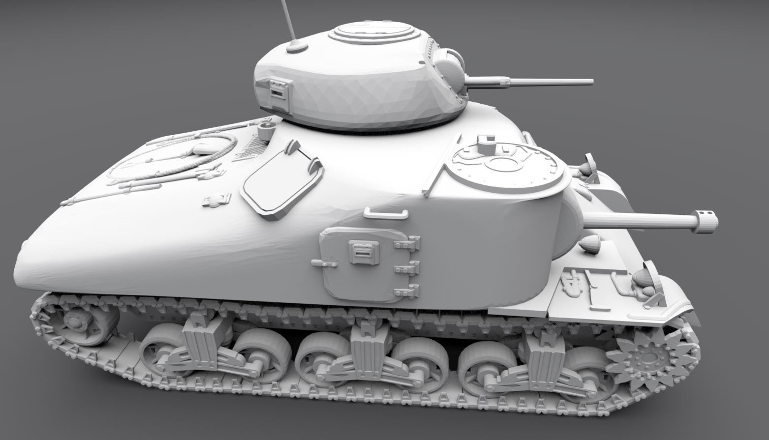 M3 Grant Cast Hull Scale model 3D model 3D printable | CGTrader