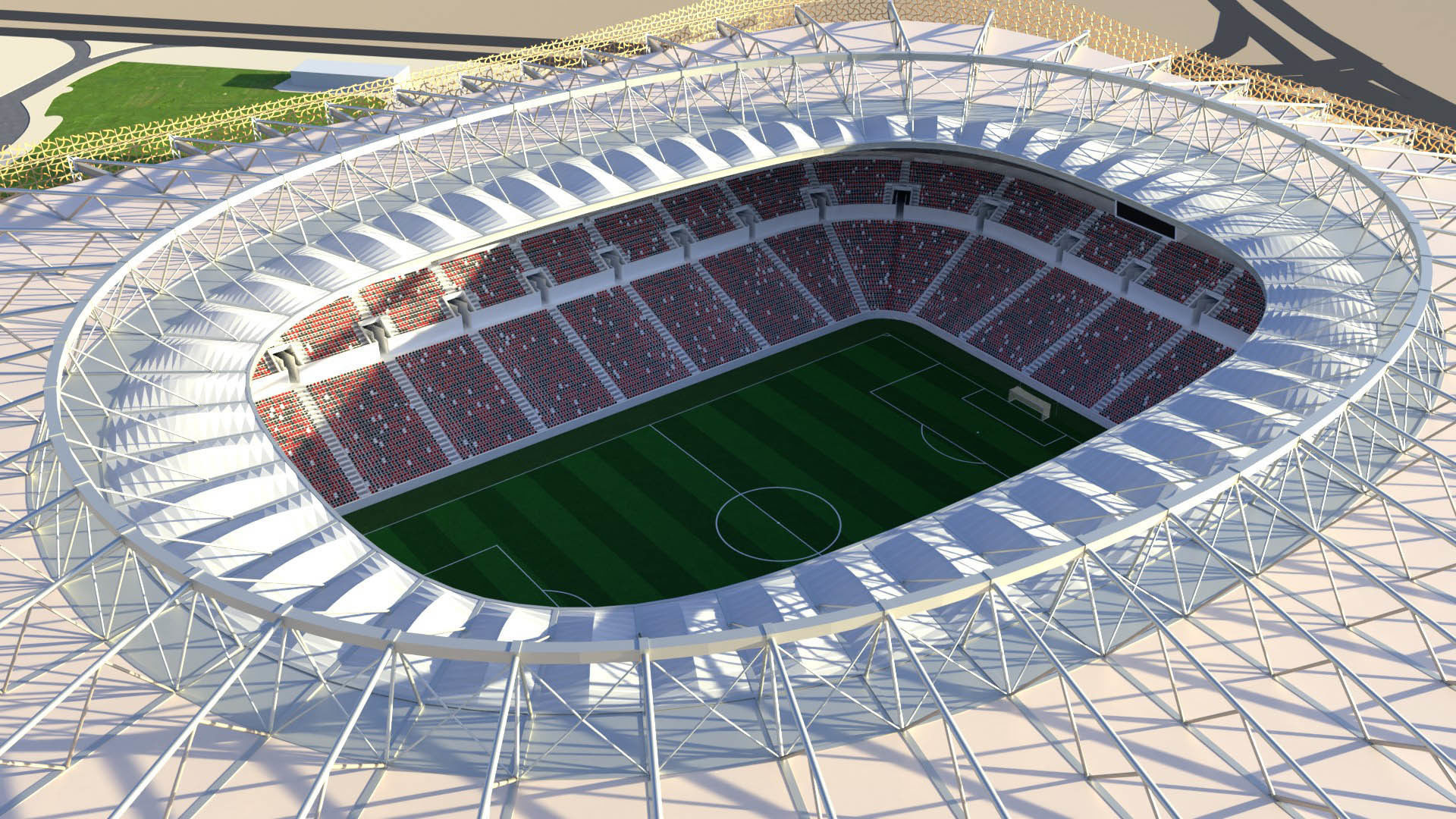 Al rayyan and lusail stadiums fifa world cup 2022 Qatar 3D Model ...