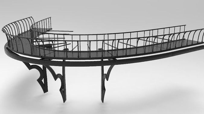 3D model Walkway VR / AR / low-poly | CGTrader