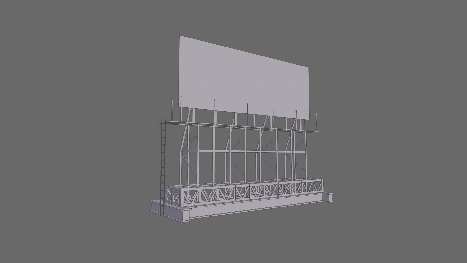 3D model Billboards Collection billboard stand VR / AR / low-poly ...