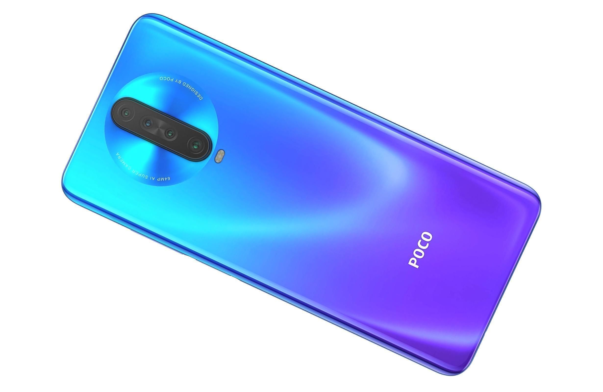 Xiaomi Poco X2 Atlantis Blue 3D model | CGTrader