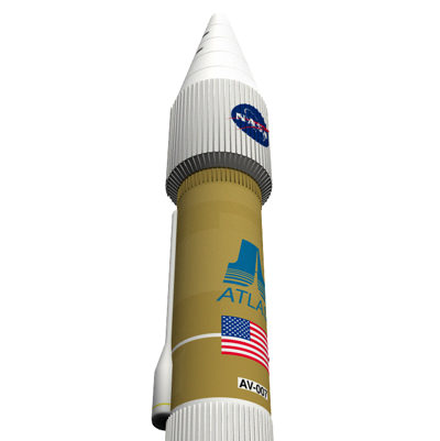 Atlas V Rocket 3D model | CGTrader