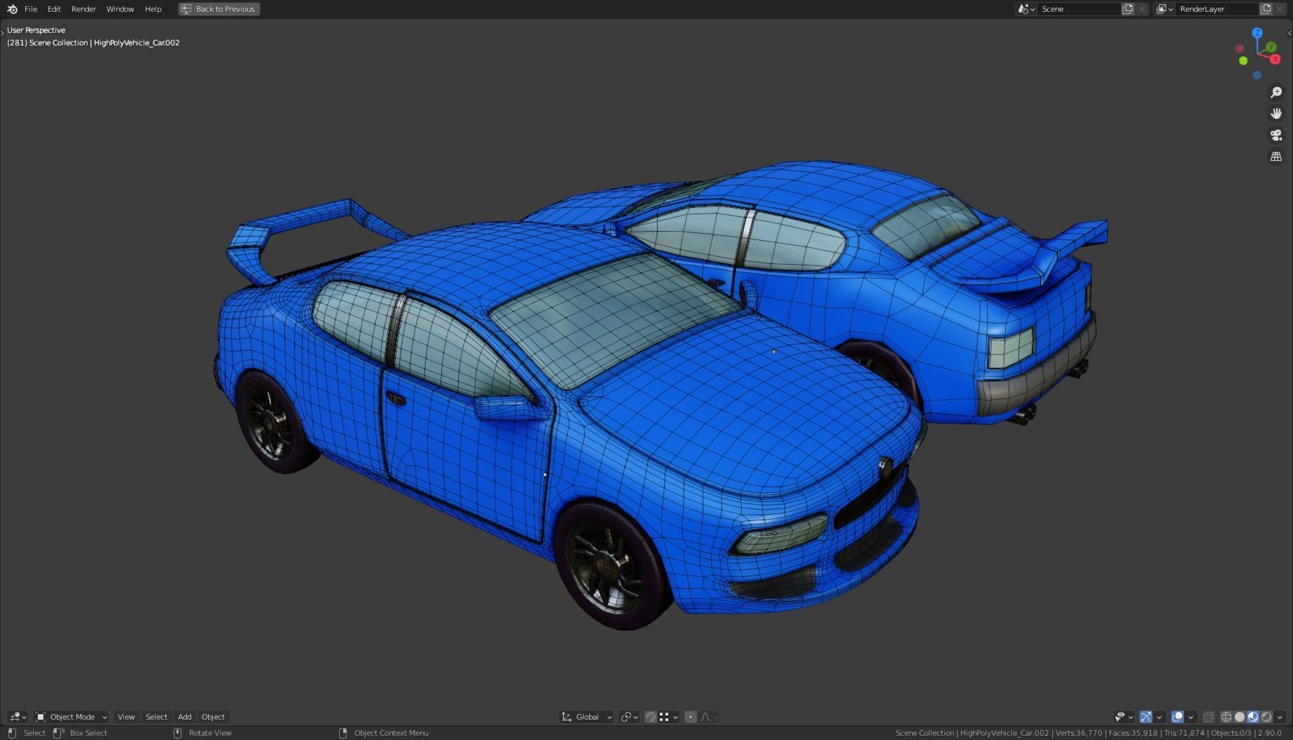 3D model Low Poly Vehicle - Sport Car VR / AR / low-poly | CGTrader