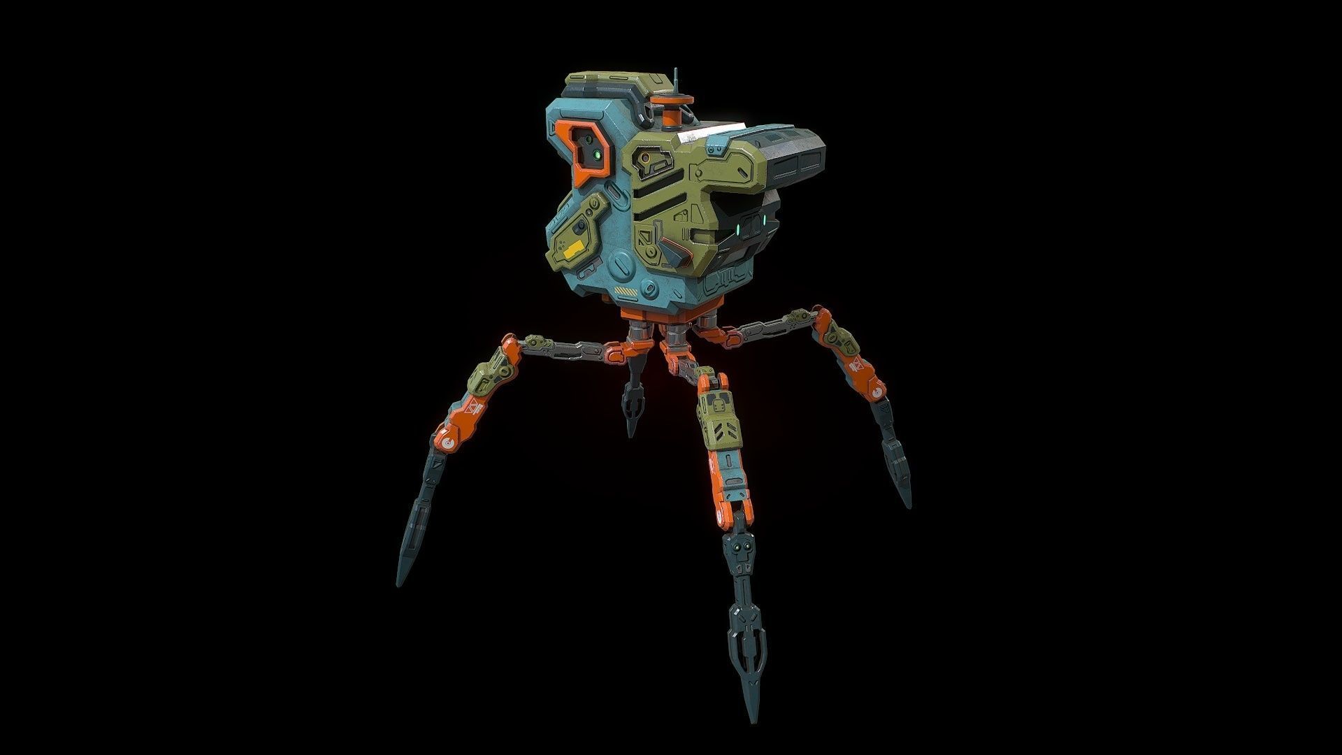 3D model Sci fi bug bot VR / AR / low-poly | CGTrader