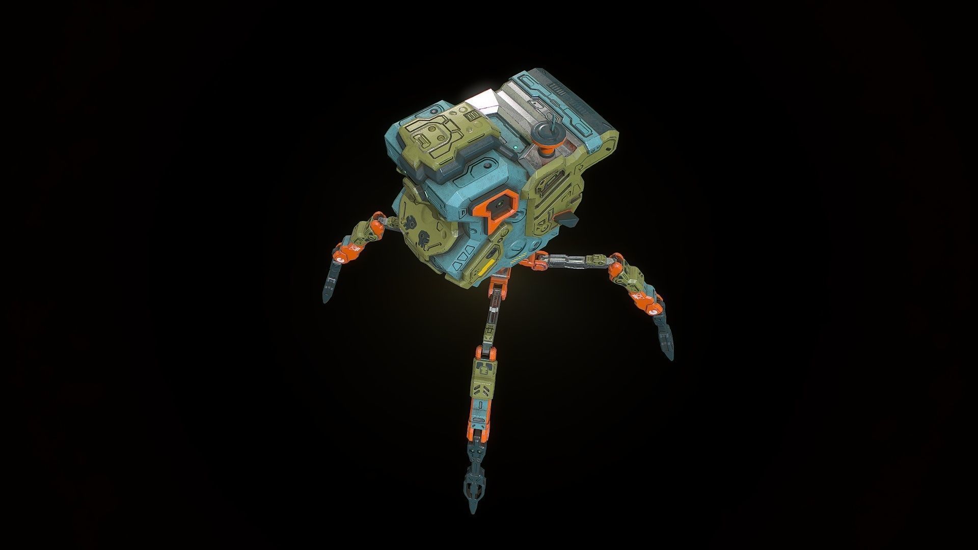 3D model Sci fi bug bot VR / AR / low-poly | CGTrader