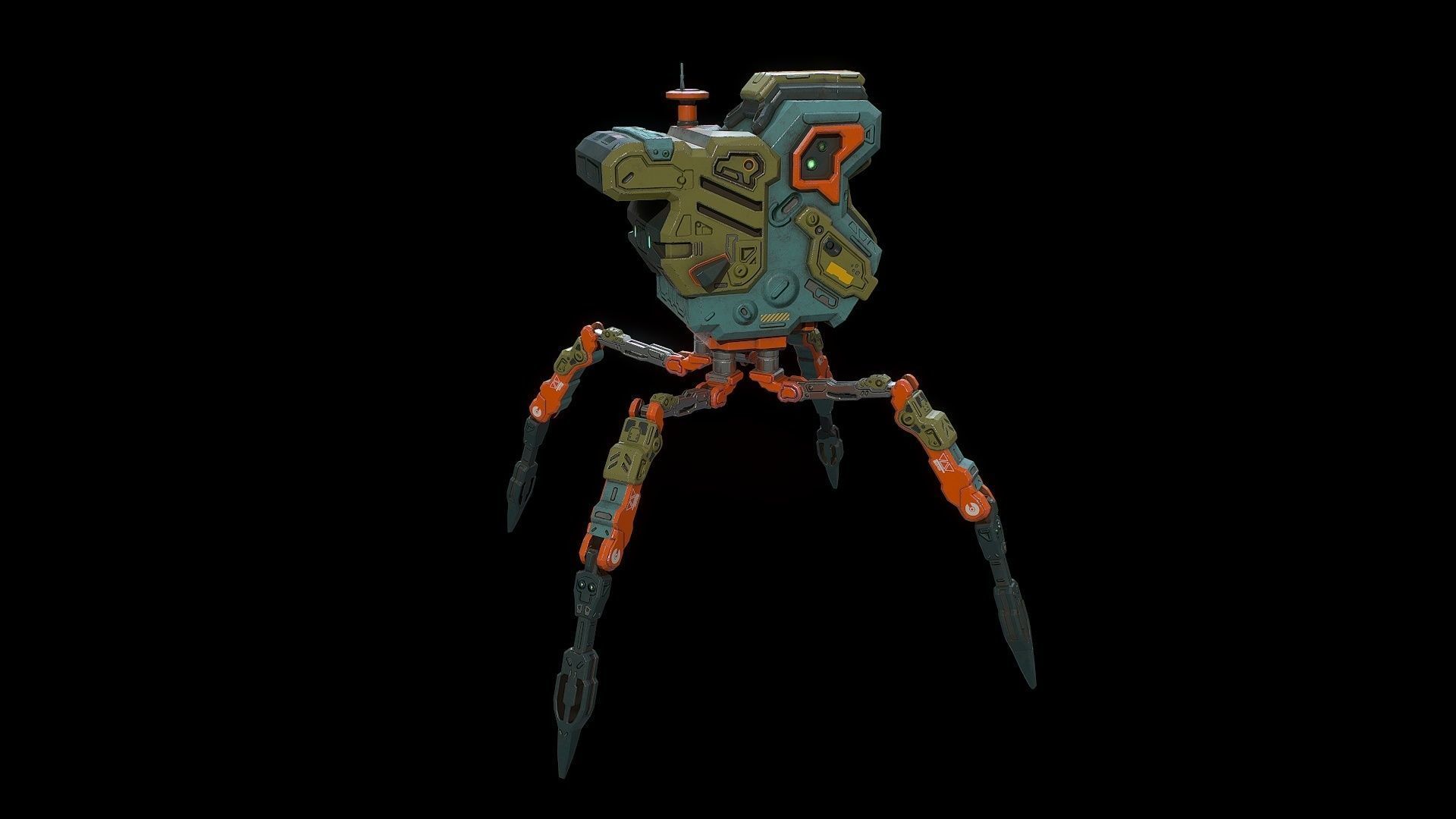 3D model Sci fi bug bot VR / AR / low-poly | CGTrader