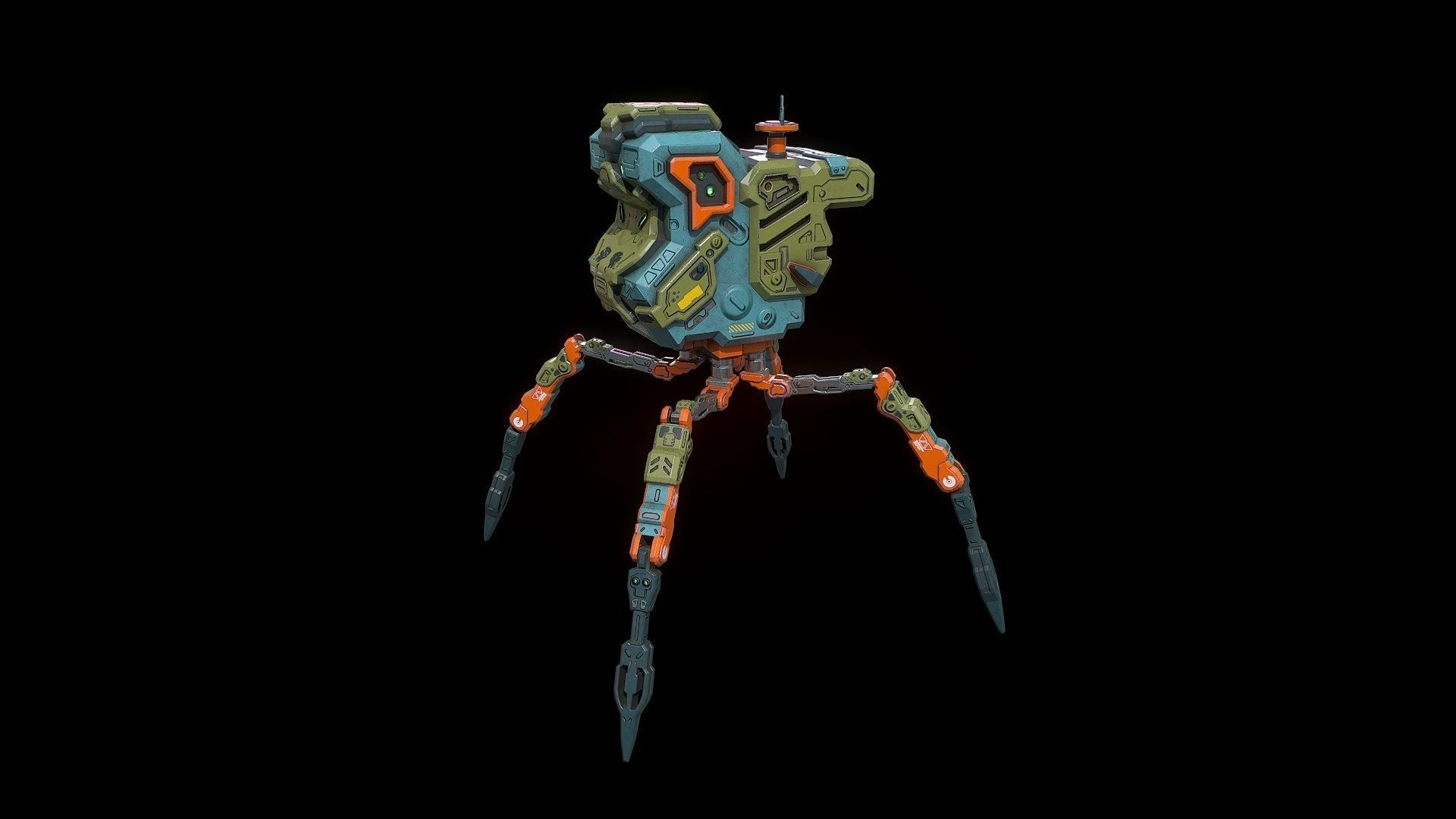 3D model Sci fi bug bot VR / AR / low-poly | CGTrader