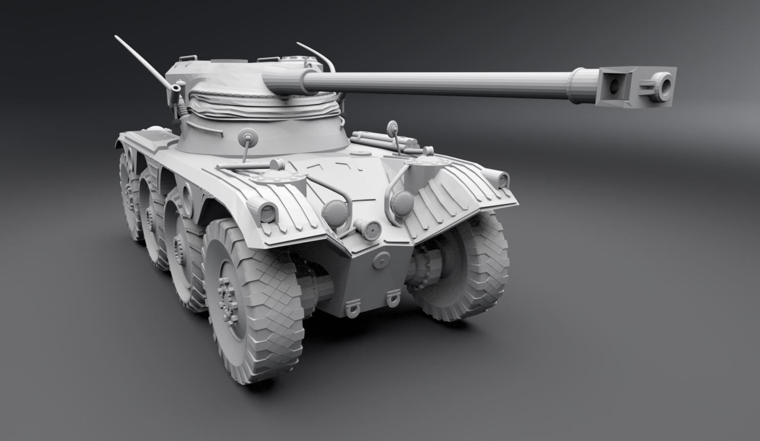 Panhard EBR Scale Model 3D model 3D printable | CGTrader