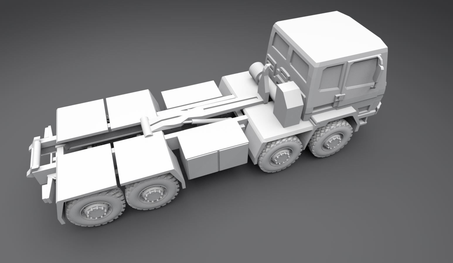 DAF DROPS Truck Scale Model 3D model 3D printable | CGTrader