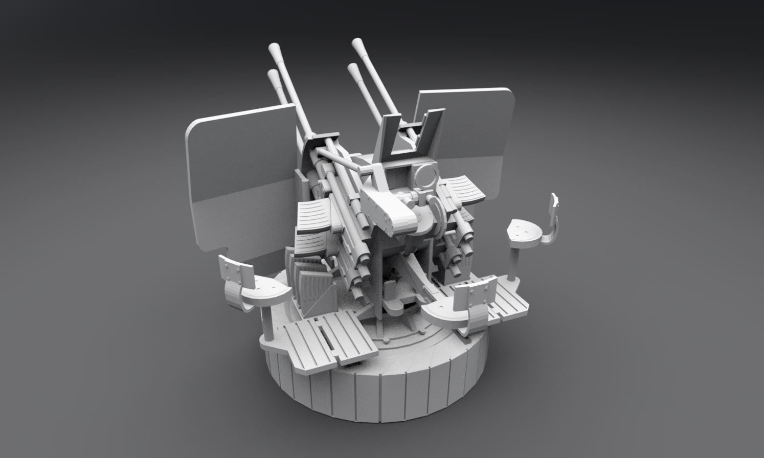 20mm Flak 38 Scale Model 3D model 3D printable | CGTrader
