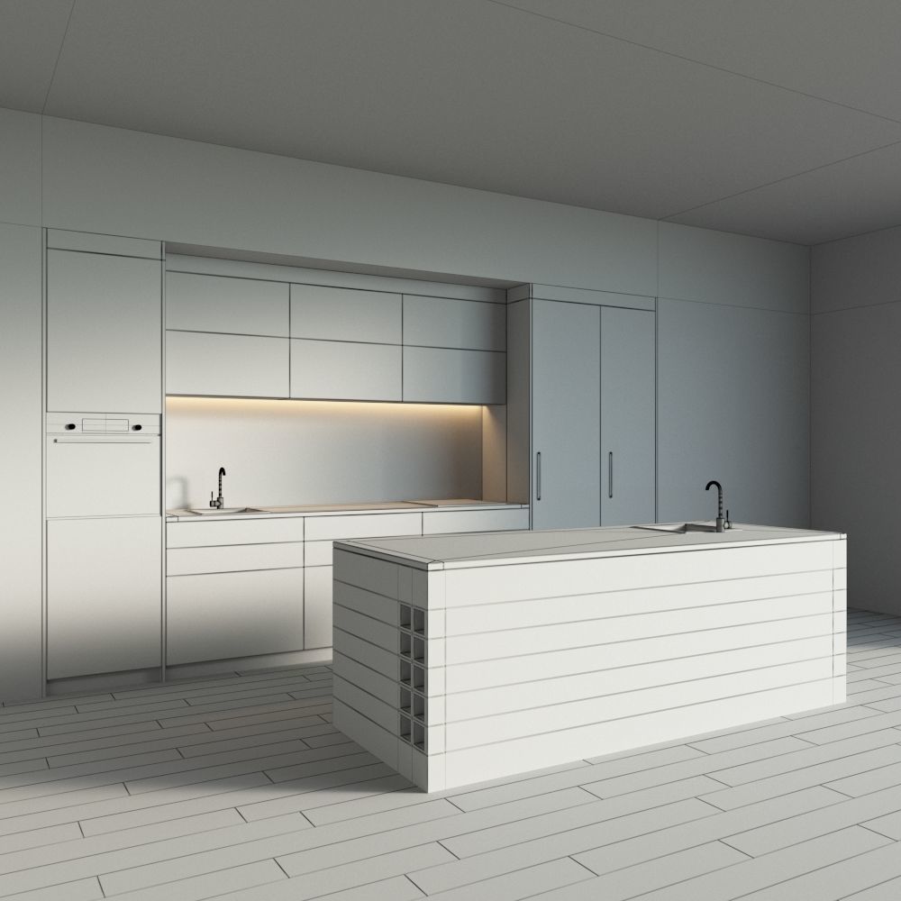29-Kitchen5 matte 3 3D model | CGTrader