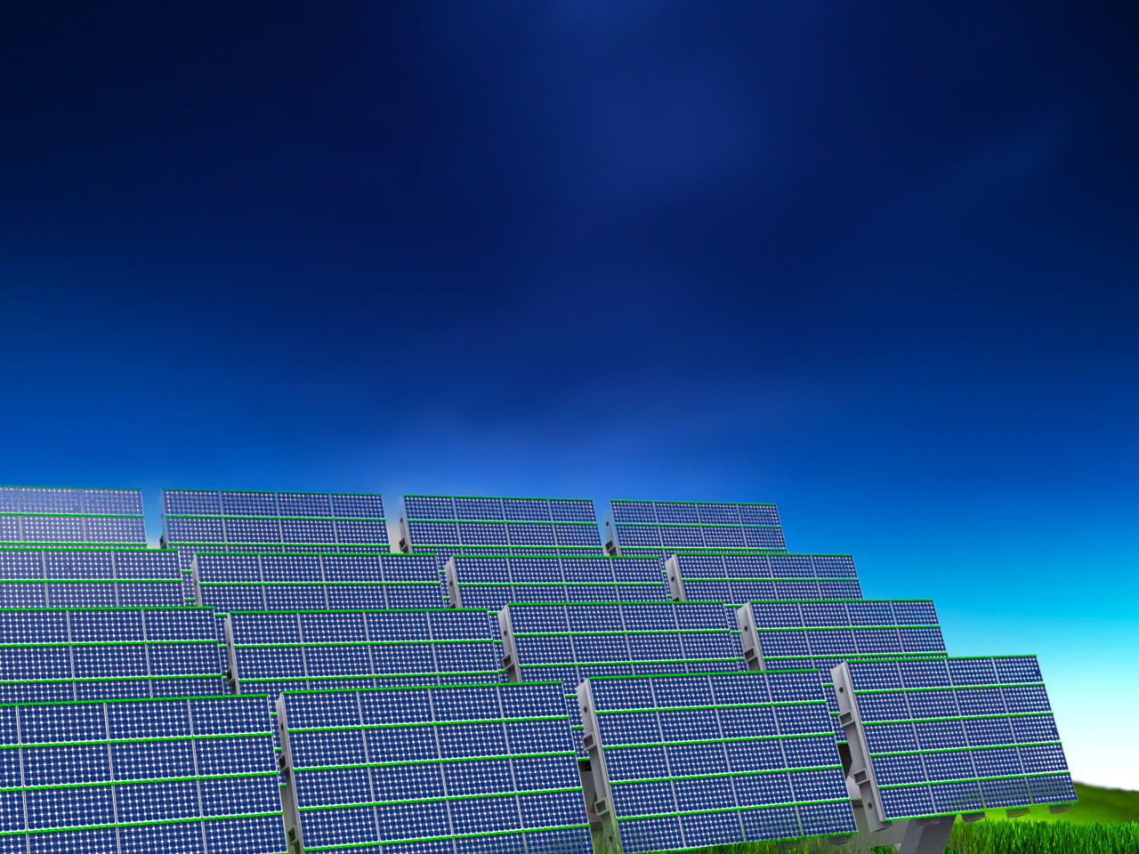 photovoltaic plant 3D model | CGTrader