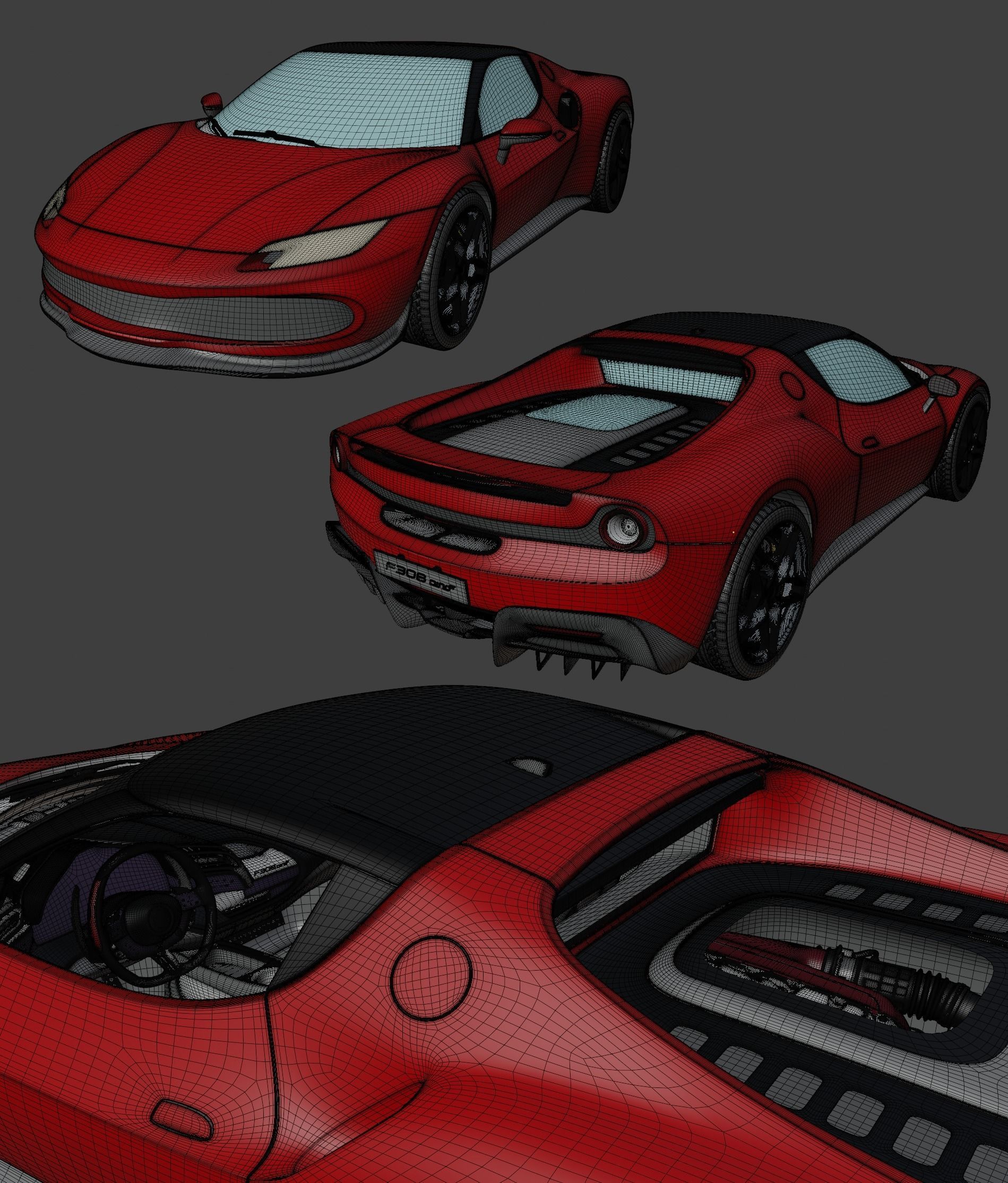 Dino GT 3D model | CGTrader