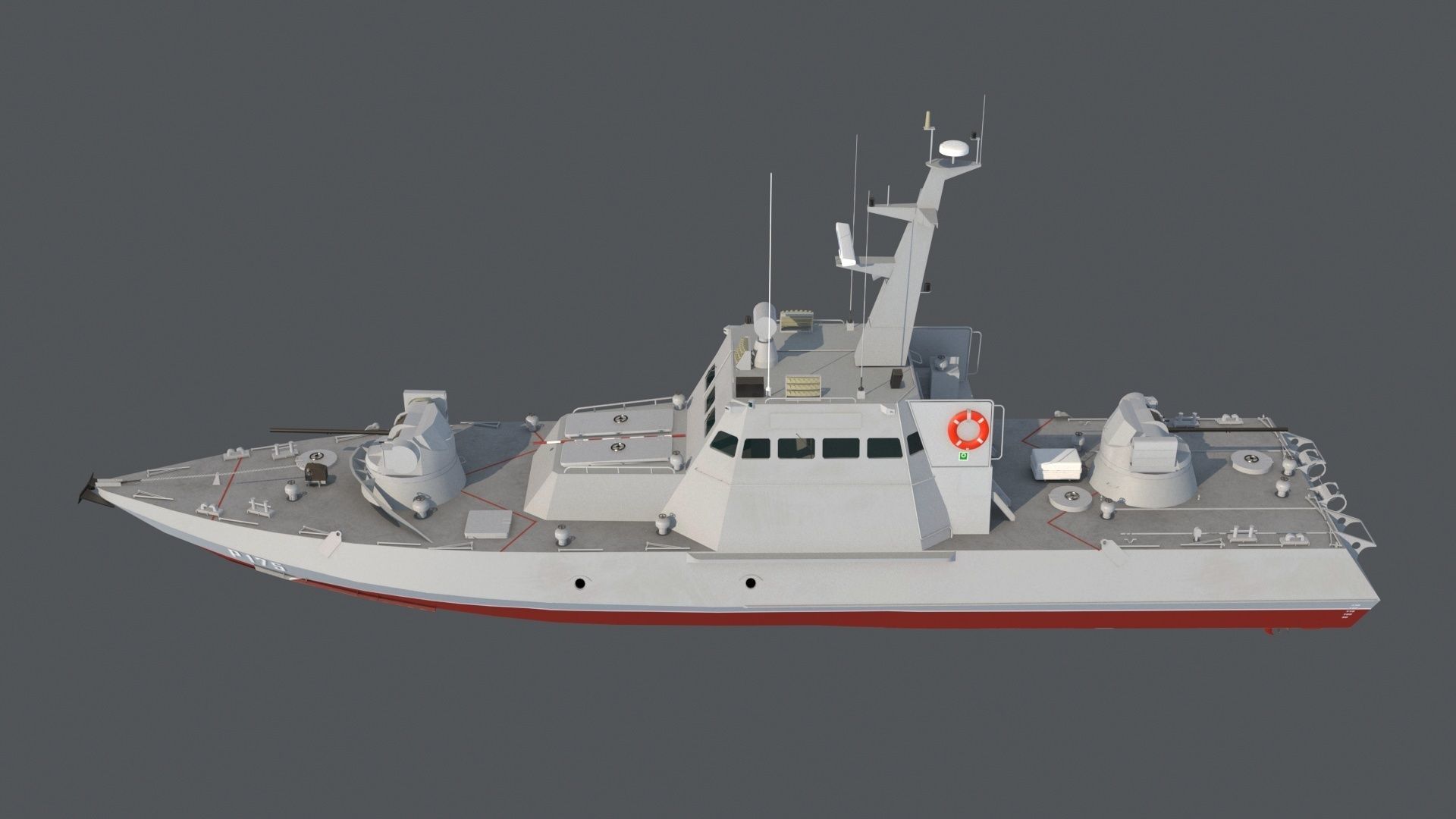 3D model Gyurza-M class artillery boat 58155 VR / AR / low-poly | CGTrader