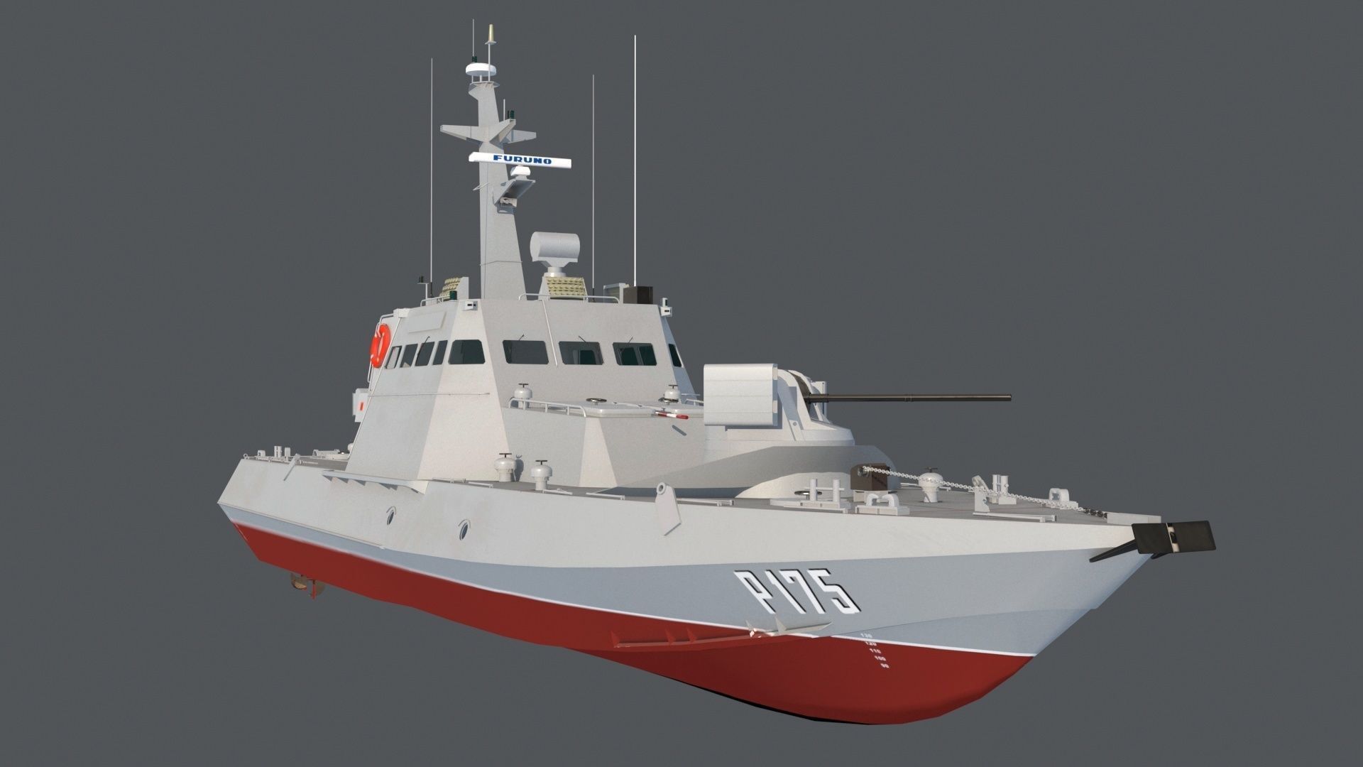 3D model Gyurza-M class artillery boat 58155 VR / AR / low-poly | CGTrader