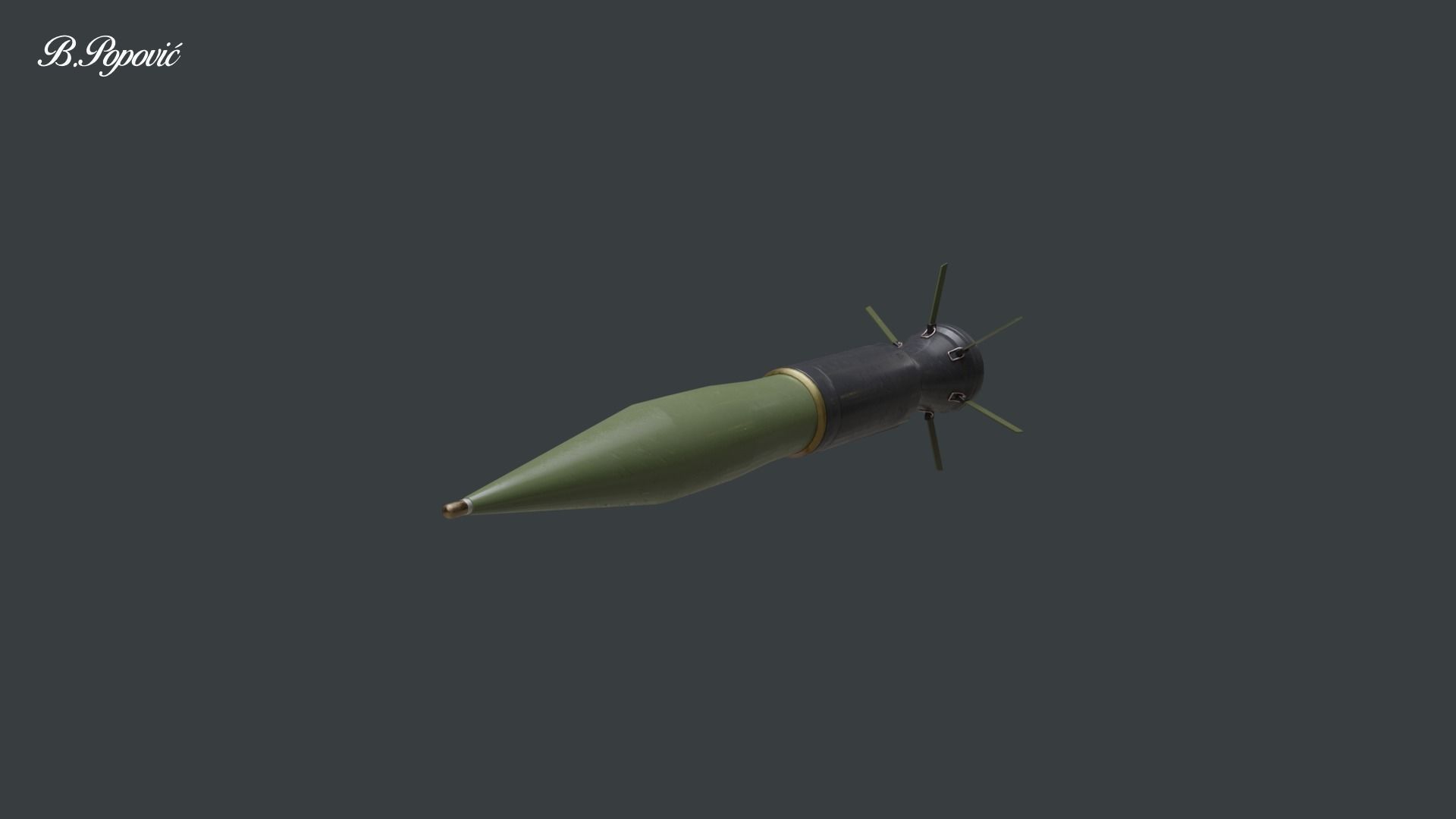 M90 Strsljen Rocket Launcher 3D model | CGTrader