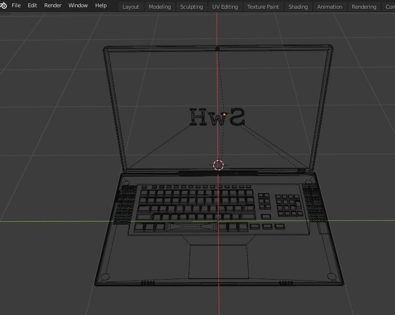 Laptop 3d model on table free 3D model | CGTrader