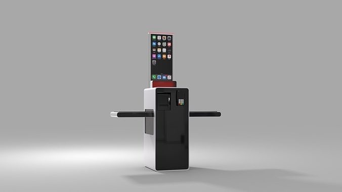 Self checkout design concept 3D model | CGTrader