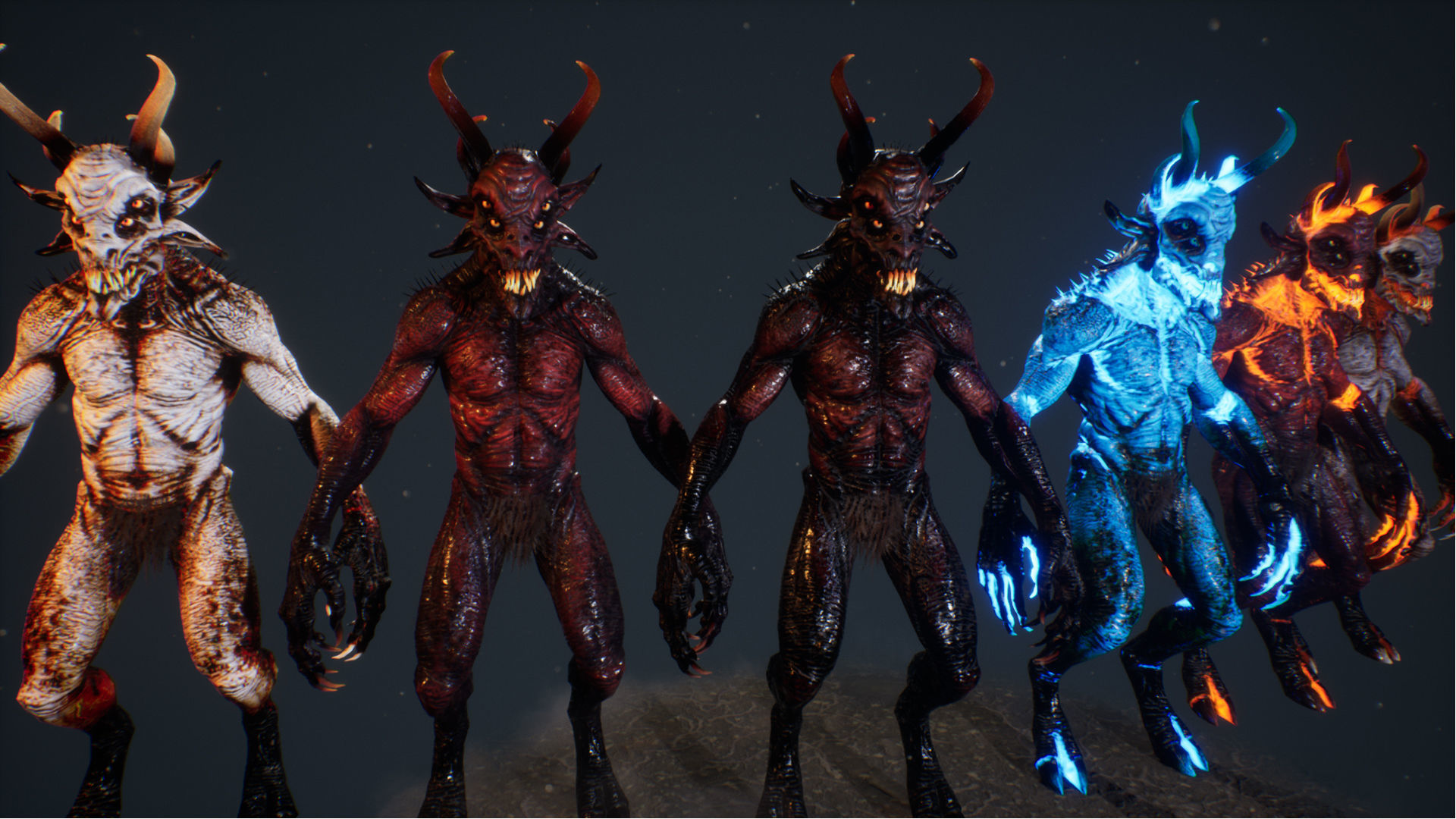 3D model Demons Full Pack VR / AR / low-poly rigged animated | CGTrader