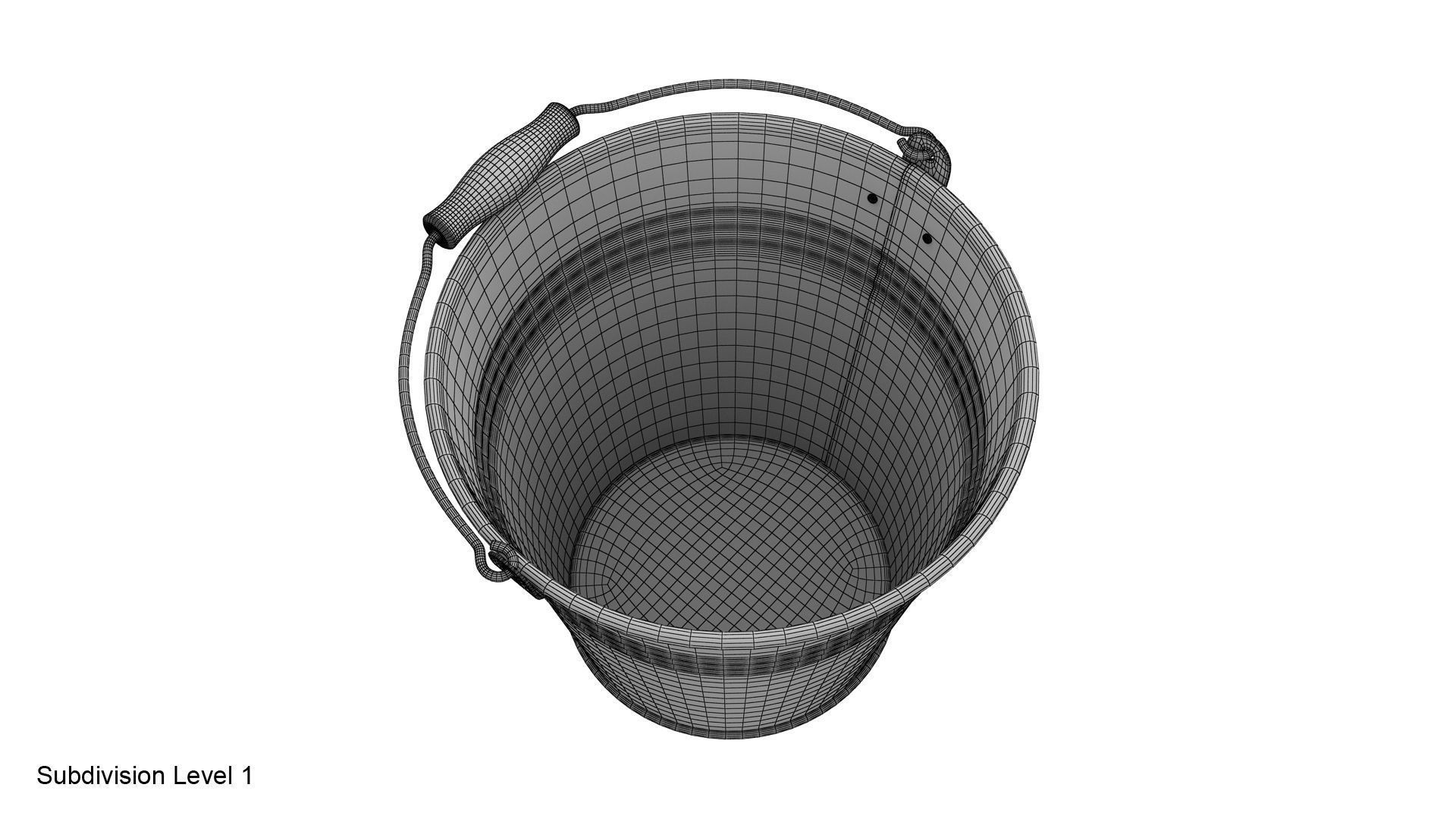 Metal bucket 3D model | CGTrader