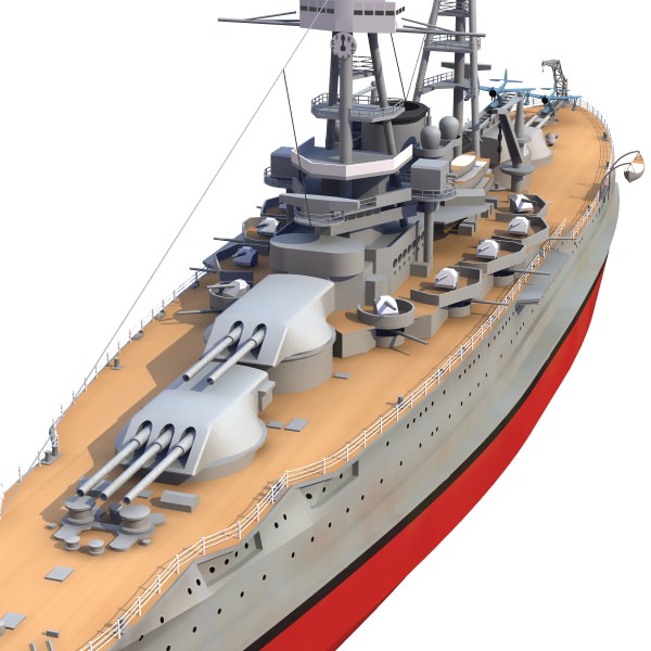 BB 36 USS Nevada 1941 3D model | CGTrader