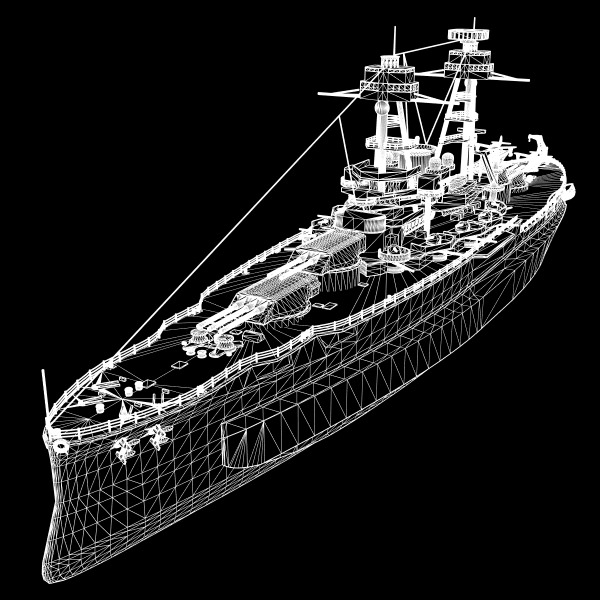 BB 36 USS Nevada 1941 3D model | CGTrader