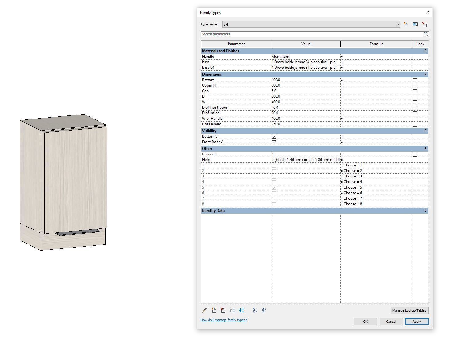BEST PARAMETRIC WARDROBE model created in Revit Family 3D model | CGTrader