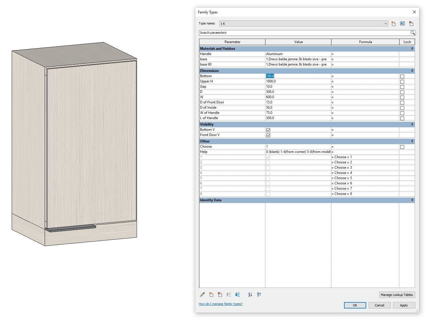 BEST PARAMETRIC WARDROBE model created in Revit Family 3D model | CGTrader