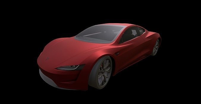 Tesla Roadster Electric Supercar 2020 3D model | CGTrader