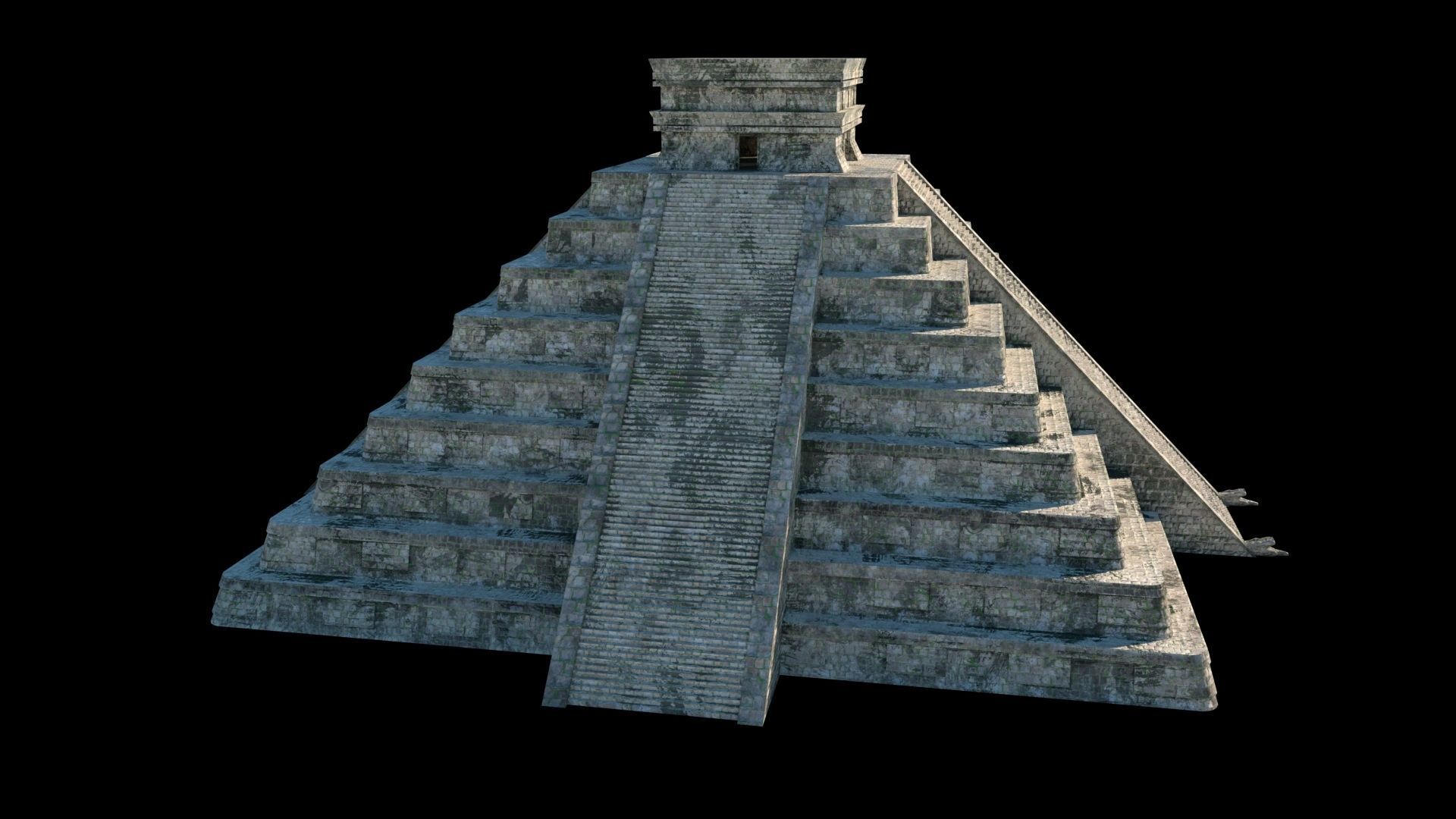 3D model Chichen Itza PBR Low Poly VR / AR / low-poly | CGTrader