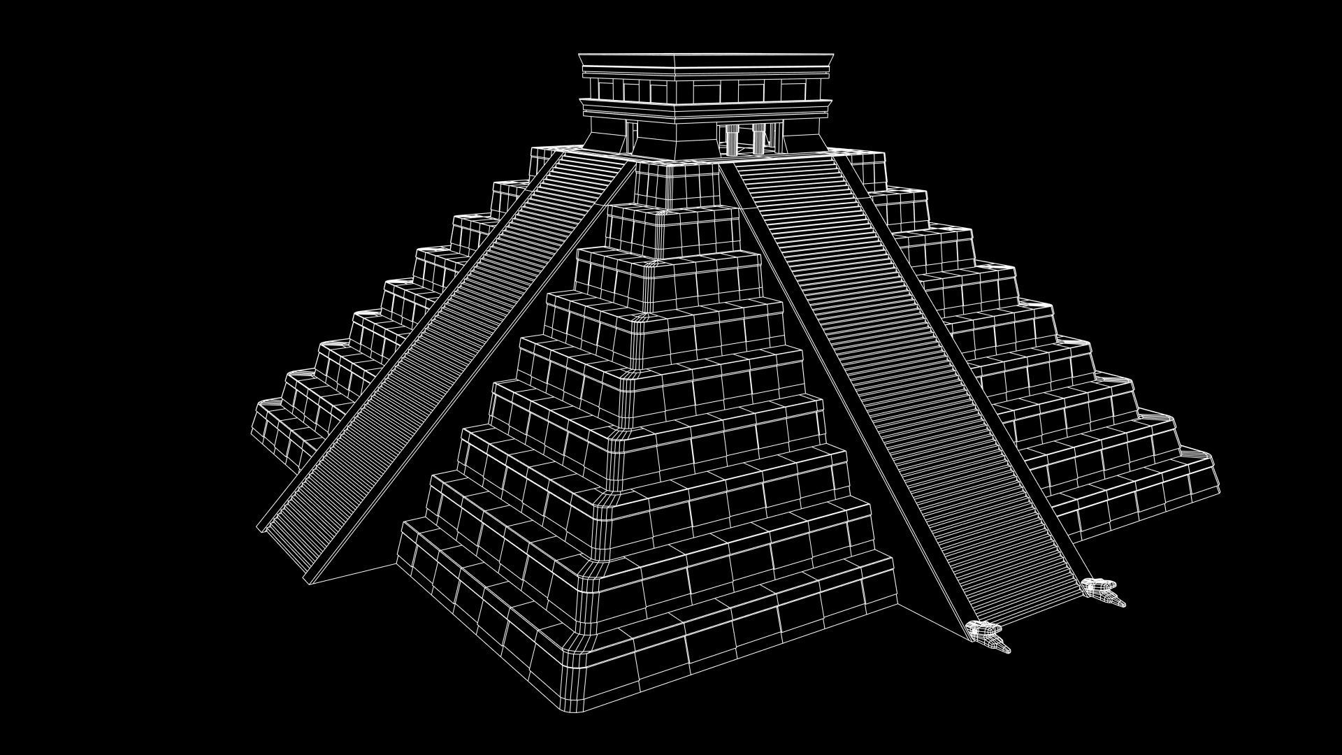 3D model Chichen Itza PBR Low Poly VR / AR / low-poly | CGTrader