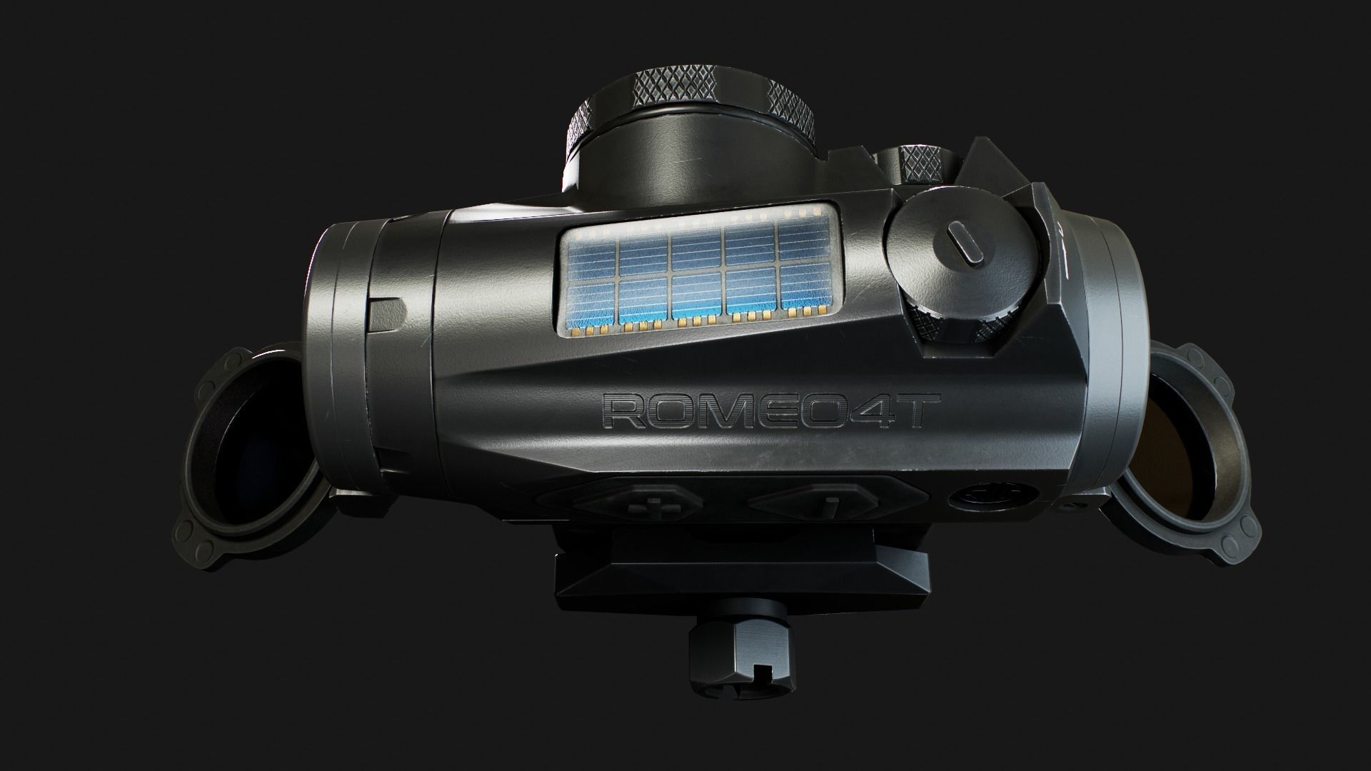 3D model Sig Sauer Romeo4T Tactical Solar Powered Red Dot Sight VR / AR ...
