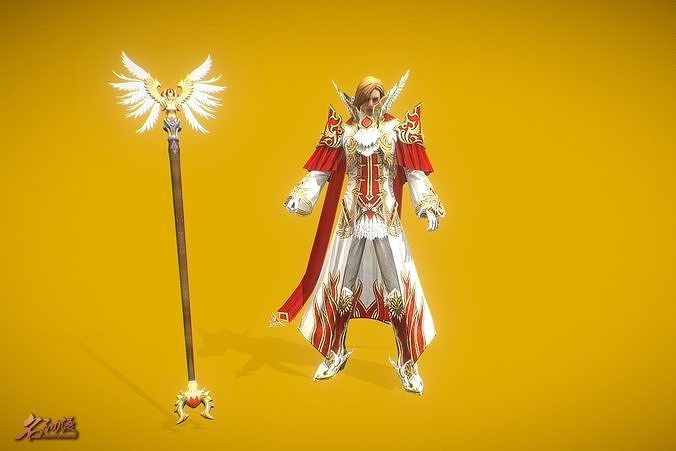 3D model RPG Paladin VR / AR / low-poly | CGTrader