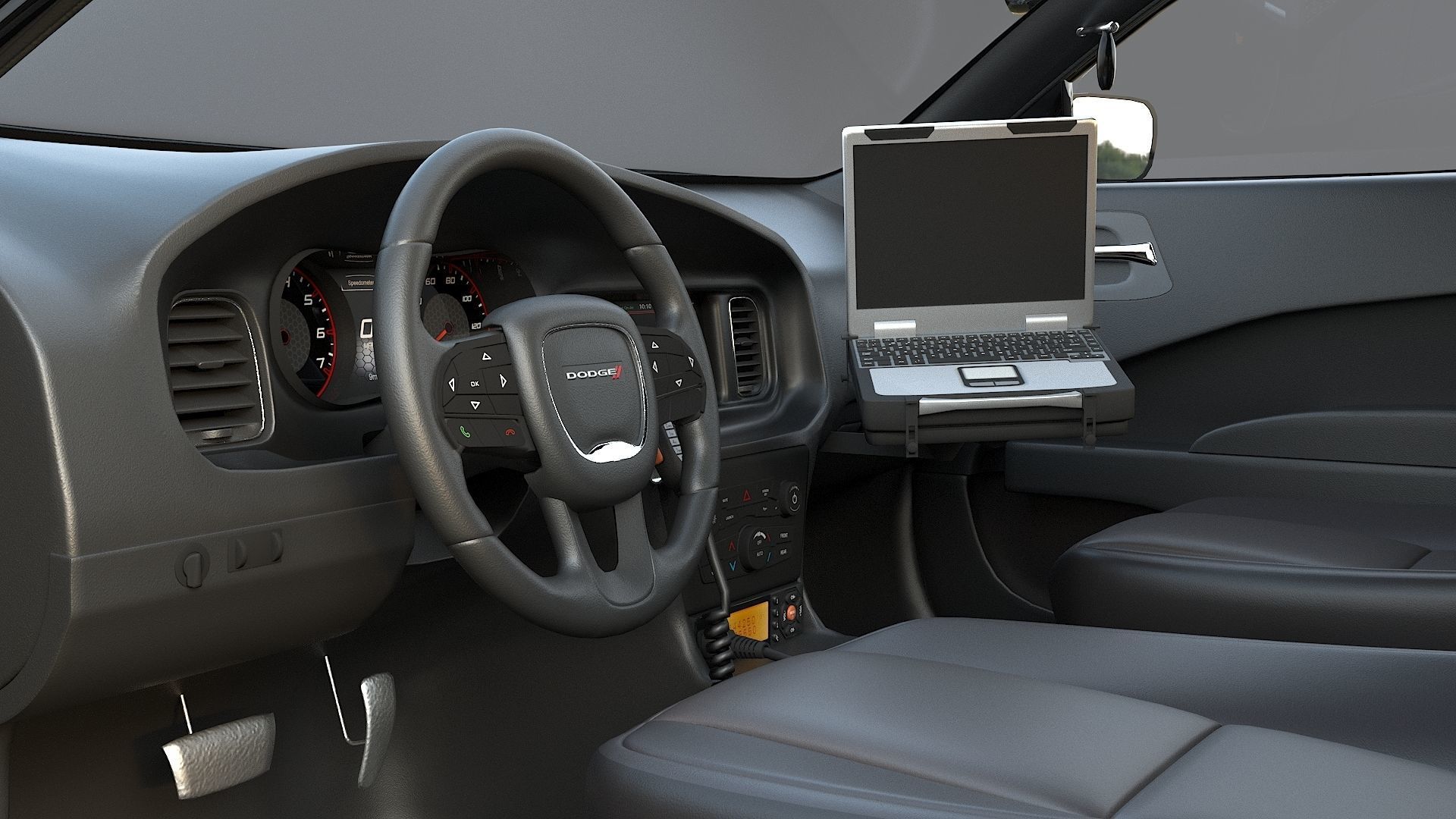 3D model Dodge Charger SRT Hellcat LAPD VR / AR / low-poly | CGTrader