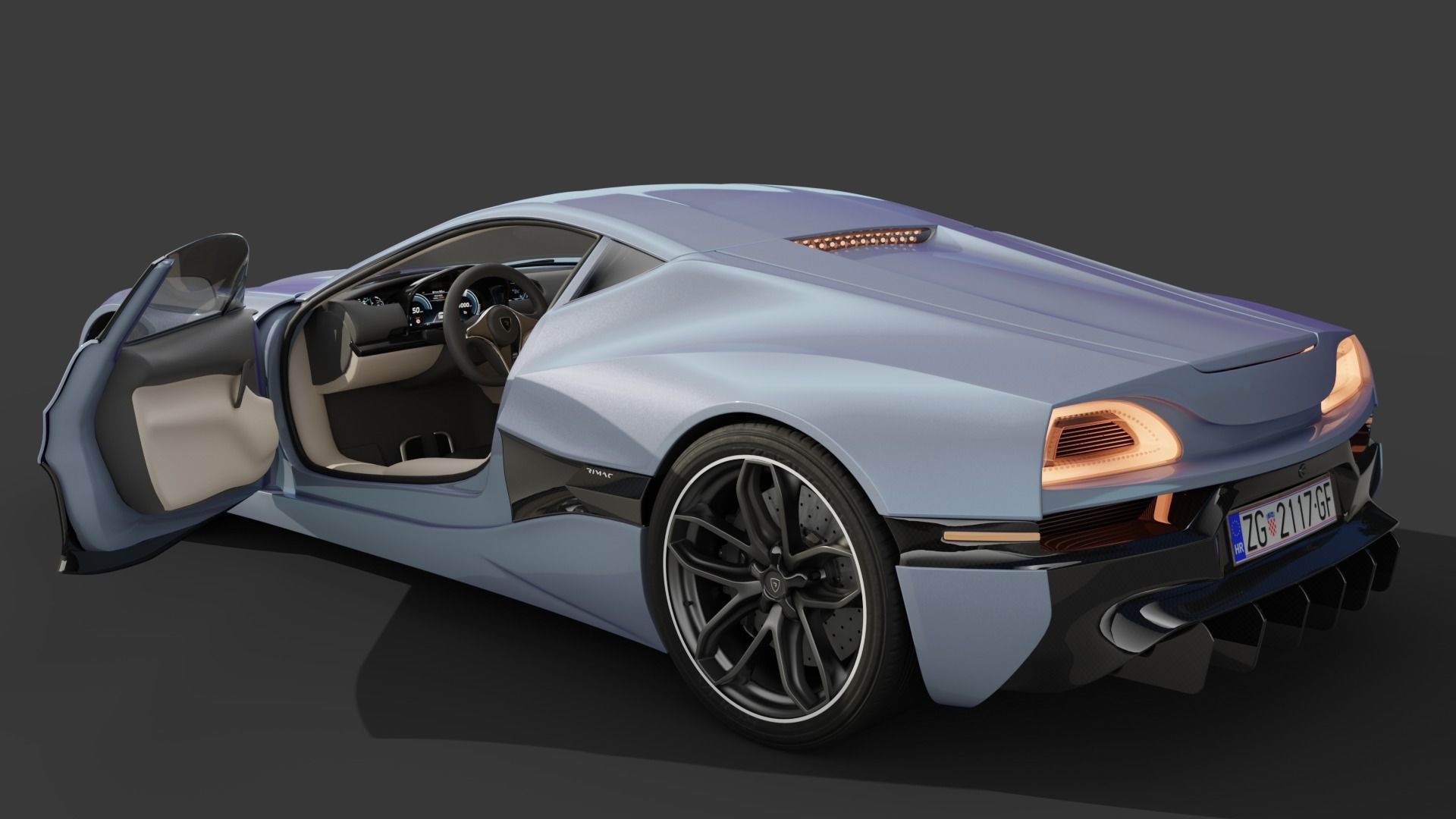 Rimac Concept One 3D Model 3D model | CGTrader