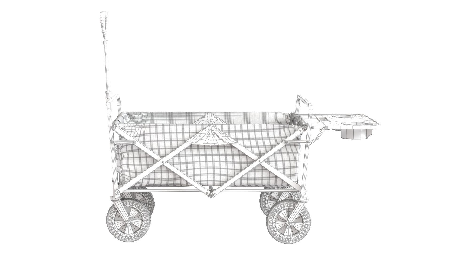 Mac Sports Collapsible Folding Outdoor Utility Wagon Red 3D model ...
