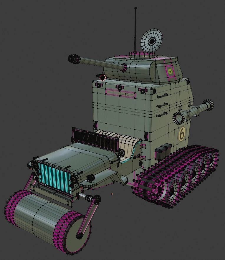 3D model Race Car 06 Army Surplus Special from Wacky Races VR / AR ...