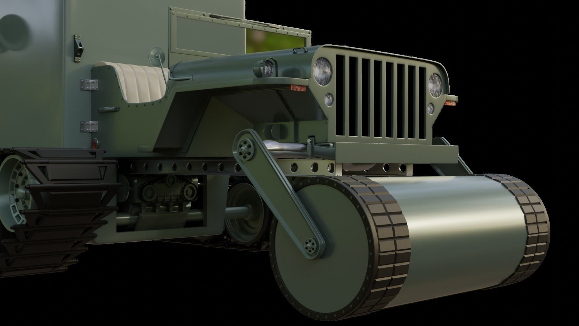 3D model Race Car 06 Army Surplus Special from Wacky Races VR / AR ...