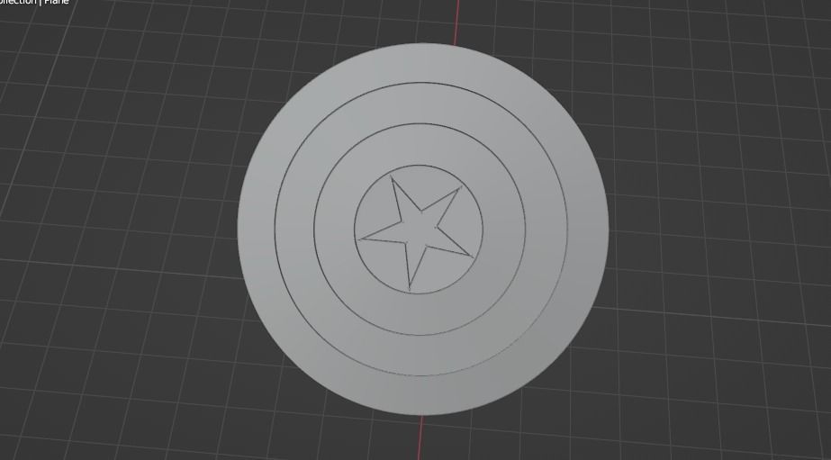 3D model Captain America Vibranium Shield-3D model VR / AR / low-poly ...