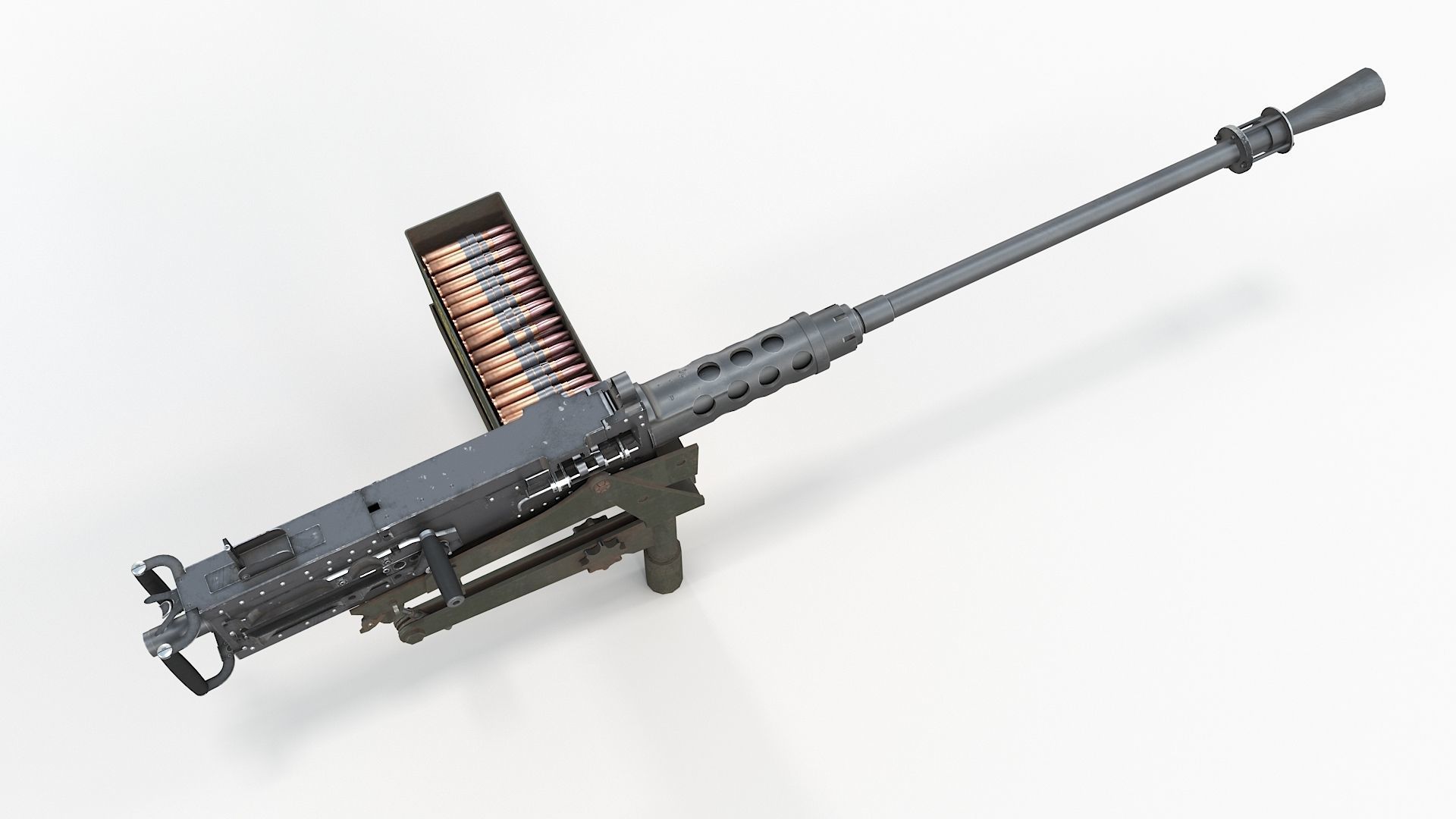 M2HB Browning 3D model | CGTrader