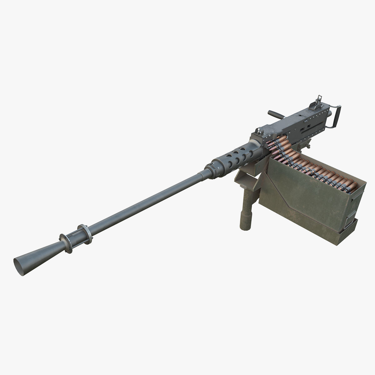 M2HB Browning 3D | CGTrader