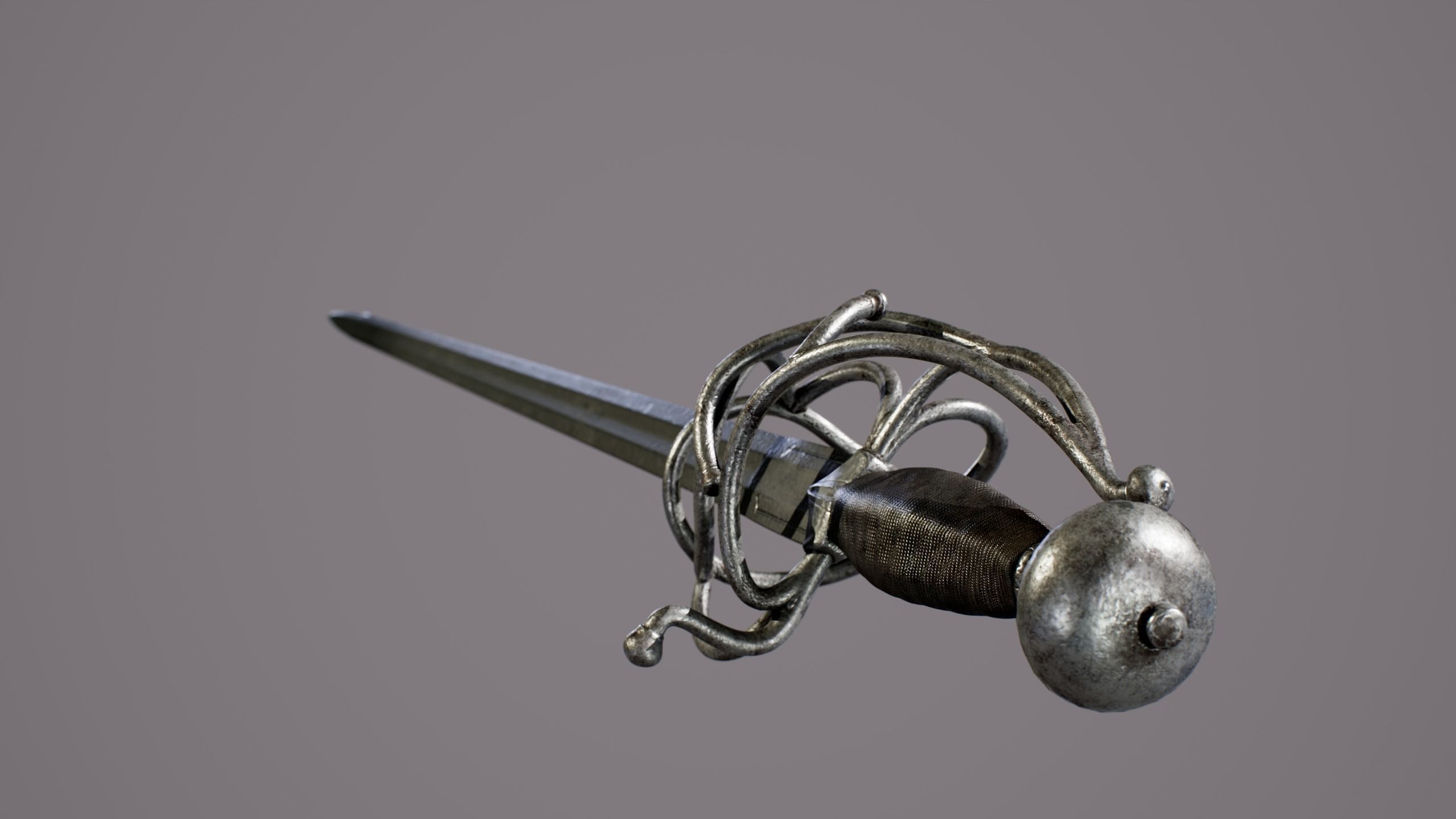 3D model Rapier sword PBR 3d model VR / AR / low-poly | CGTrader